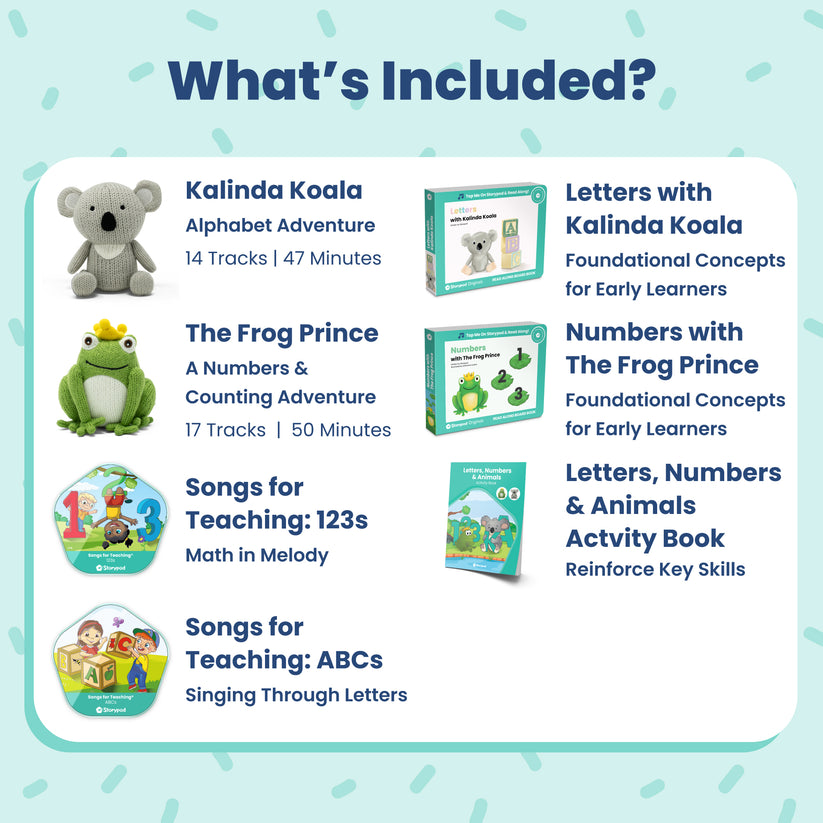 Letters, Numbers & Animals Learning Set for the Storypod Audio System ...