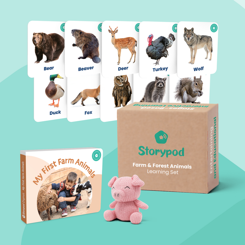 Farm & Forest Animals Learning Set for the Storypod Audio System - Set 6