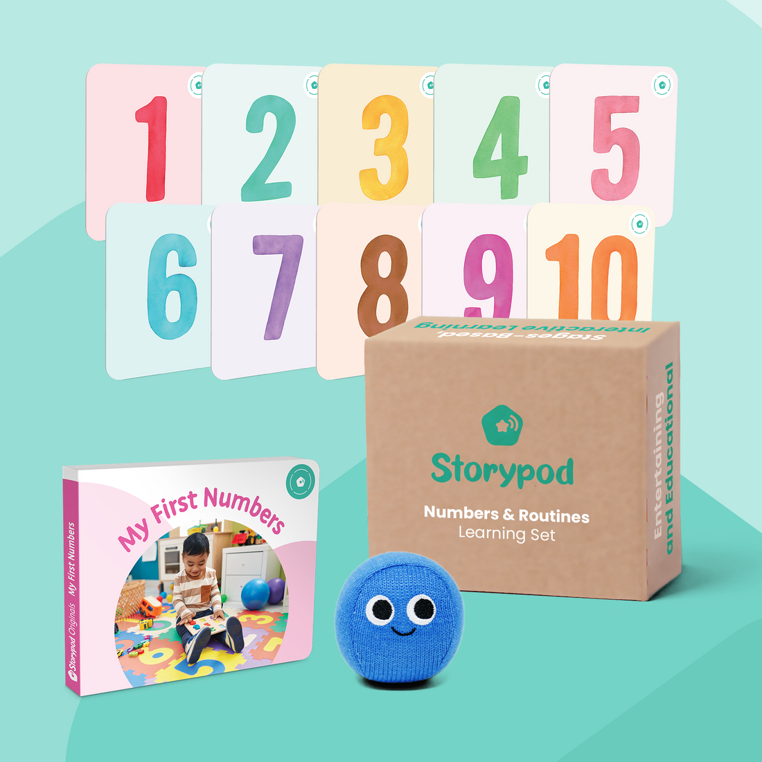 Numbers & Routines Learning Set for the Storypod Audio System - Set 8