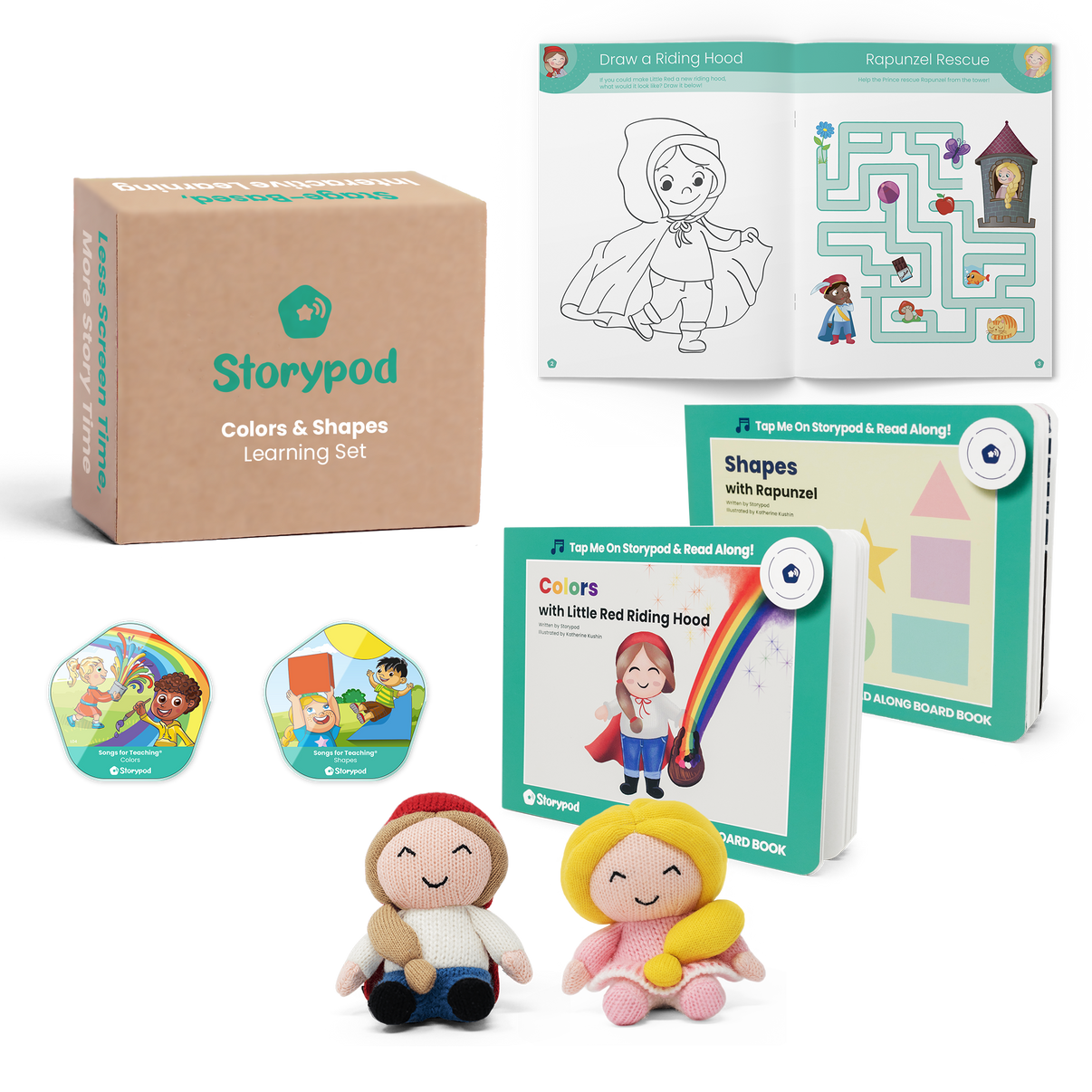 Colors & Shapes Learning Set for the Storypod Audio System - Set 10