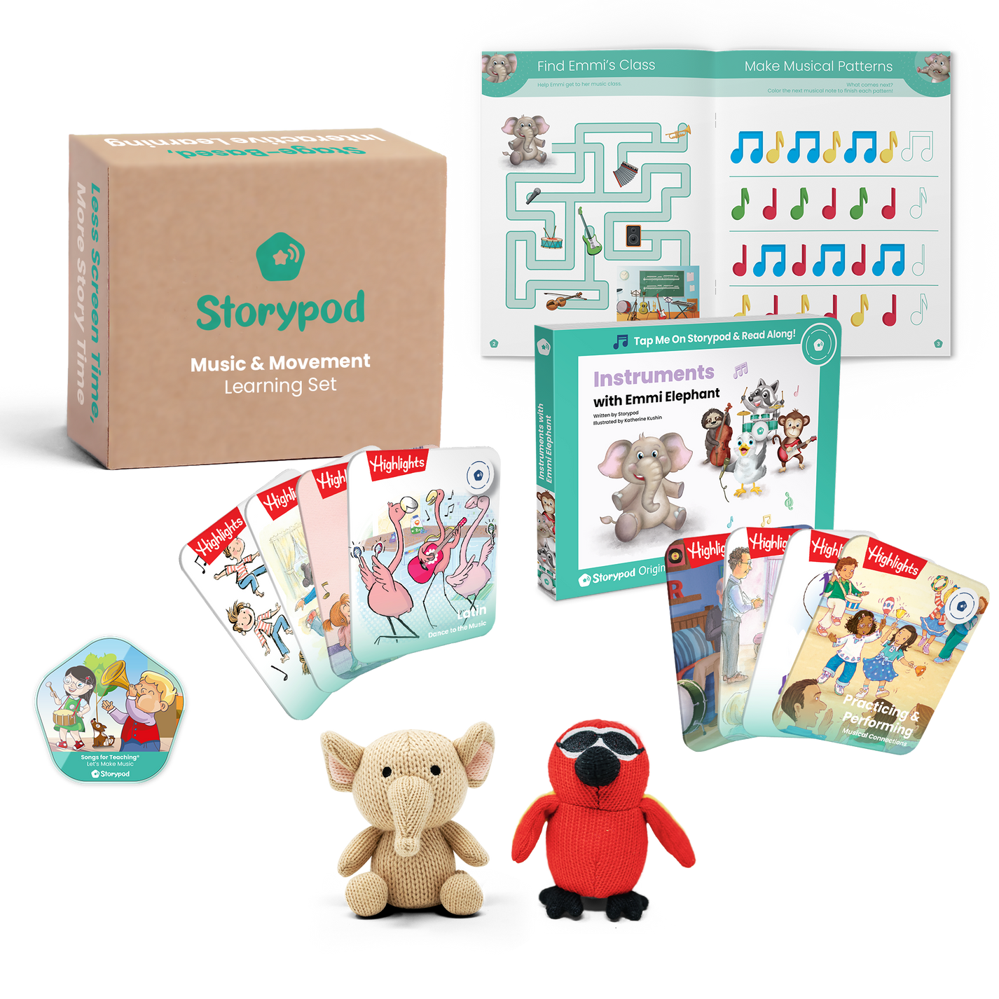 Music & Movement Learning Set for the Storypod Audio System - Set 13